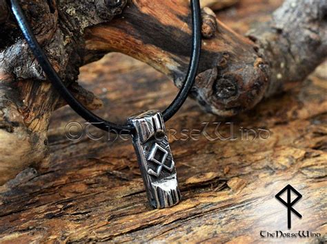 Othala Viking Necklace Norse Odal Rune Steel Pendant Thenorsewind