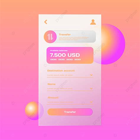 Glassmorphism Mobile Bank Ui Design Template Vector Template Download On Pngtree