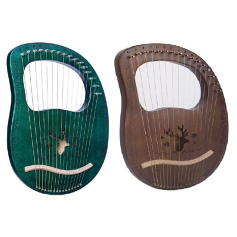 Lyre Harp 16 String Harp Heptachord Mahogany Lye H Grandado