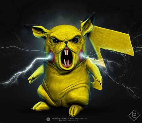 ۱۴ هنرمندی که سعی کردند پیکاچو را واقع گرایانه بکشند