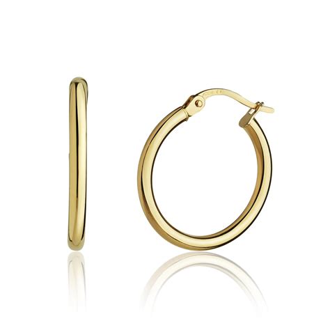 Hoop Earrings 24mm Pravins Jewellers