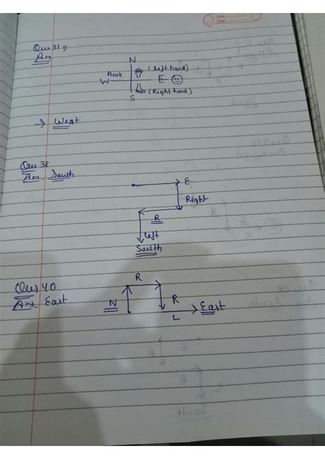 SOLUTION Ca Foundation Maths Logical Reasoning Direction Sense Test