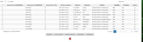 problème export account info type select Issue 291 OCSInventory NG