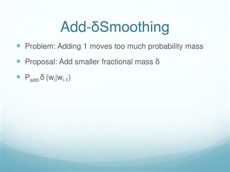 Ppt Smoothing N Gram Language Models Powerpoint Presentation Free