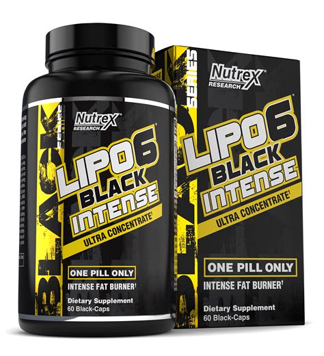 Nutrex LIPO-6 Black Intense Ultra Concentrate - 60 Powerful Fat Burner ...