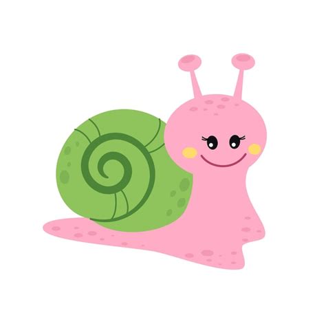 달팽이의 벡터 일러스트 레이 션 프리미엄 벡터