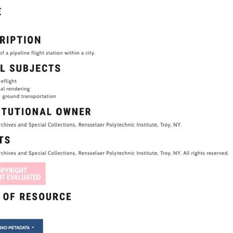 Public Facing Metadata View For A Digital Object Download Scientific Diagram