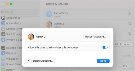 how to delete admin user on macbook