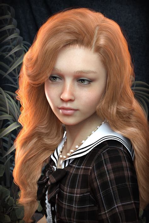 Emilia Again 3d Render Digital Art By Mjrk