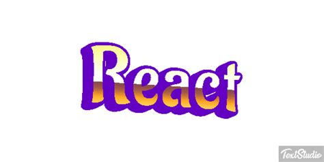 React Word Animated  Logo Designs React Word Animated  Logo Designs