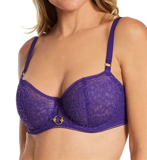 Illusion Fauve Underwire Half Cup Bra Ultraviolet 36f