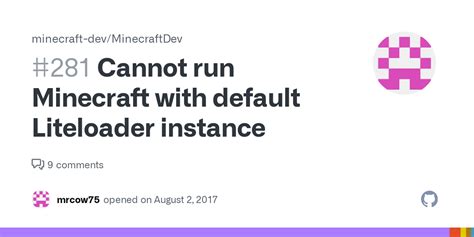 Cannot Run Minecraft With Default Liteloader Instance · Issue 281