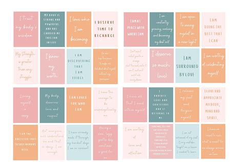 Positive Affirmations For Body Image Self Affirmations Body Image