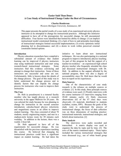 Easier Said Than Done