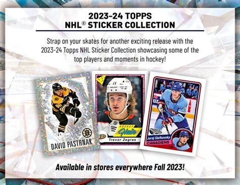 2023 24 Topps Nhl Sticker Collection