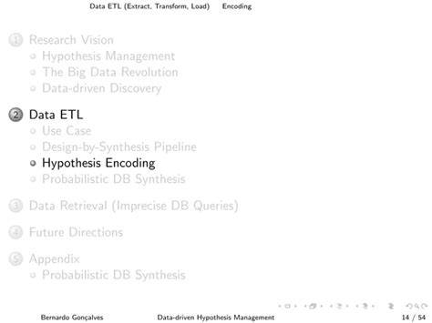 Data Driven Hypothesis Management PPT