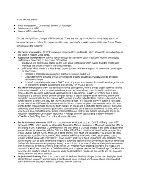 win forms wpflecture pdf extensible application markup language windows presentation