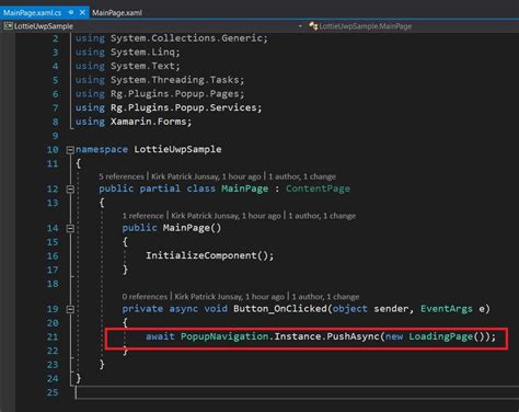 lottie animations in xamarin forms code unboxing