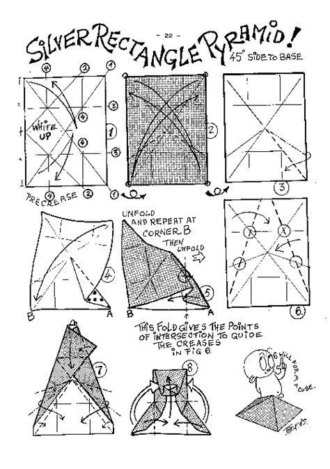 Anthony Hare Of Britain Has Folded A Pyramid From A Golden Rectangle Diagram Was Published In Anthony Hare Of Britain Has Folded A Pyramid From A Golden Rectangle Diagram Was Published In