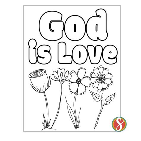 God Is Love Coloring Pages — Stevie Doodles
