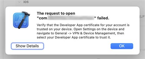 ios unable to verify app problem and i can t see my developer
