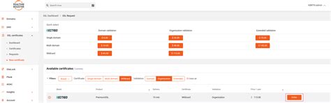 Request A Wildcard Domain Ov Certificate Realtime Register Knowledge Base