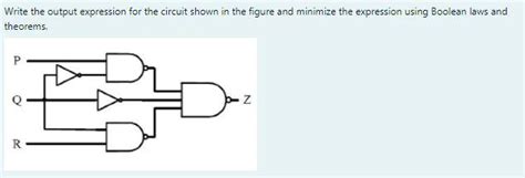 Solved Write The Output Expression For The Circuit Shown In