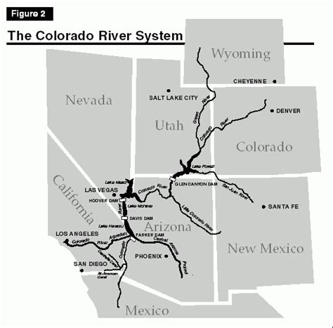 Colorado Physical Map Of Rivers