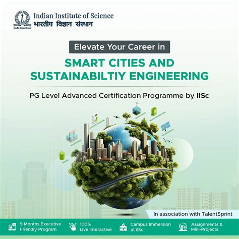 Pg Level Certification Course In Sustainability Engineering And Smart Cities Talentsprint