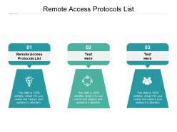 Remote Access Protocols List Ppt Powerpoint Presentation Model Deck Cpb Presentation Graphics