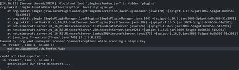 Eclipse Why Wont My Java Minecraft Plugin Register In The Server