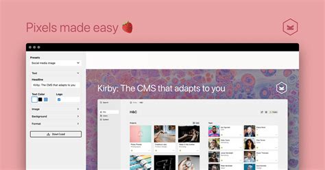 github getkirby pixels create social media thumbnails plugin cards