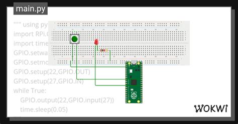 Controlling Led Using Switch Pushbutton Wokwi Esp32 Stm32 Arduino Simulator