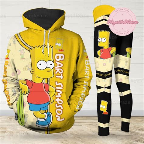 Bart Simpson Hoodie Legging Bart Simpson 3d Hoodie The Simpson