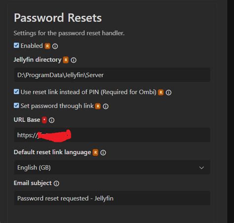Password Reset Requested From Jellyfin Doesnt Create Reset Page · Issue 263 · Hrfeejfa Go