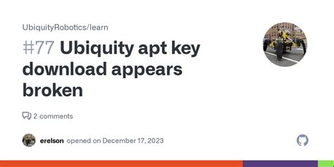 ubiquity apt key download appears broken · issue 77 · ubiquityrobotics