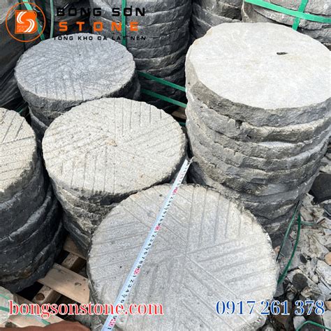 Đá Tròn Bazan Khía Rãnh Lát Nền Sân Vườn Lối đi