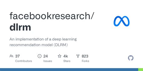 Github Facebookresearchdlrm An Implementation Of A Deep Learning Recommendation Model Dlrm