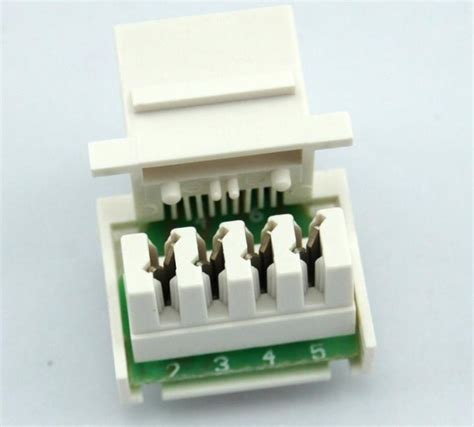 Tool Free Rj11 Cat3 Voice Keystone Jack 15u Gold Plated Modular Jacks