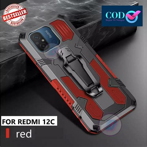 Casing Hp For Xiaomi Redmi C Casing Standing Belt Clip Hard Case Robot New Cover Shopee