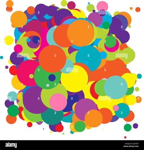 Abstract Overlapping Circles Design Element Vector Illustraiton Stock Vector Illustration Clip