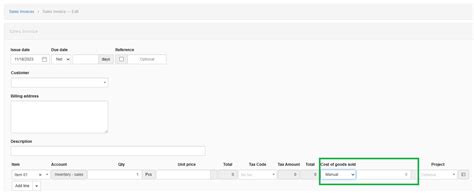 Manually Input Cogs In Sales Manager Forum