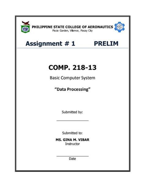 Format Of Assignment Docx