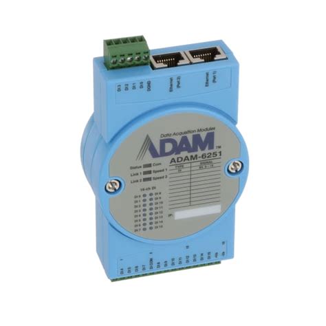 Advantech ADAM 6251 B Remote I O Module 16 Analog Isolated Input Modbus TCP Adrxo ADAM