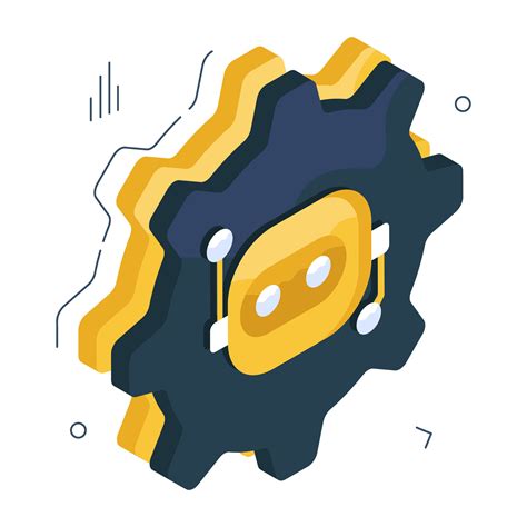 A Colored Design Icon Of Robot Setting Vector Art At Vecteezy
