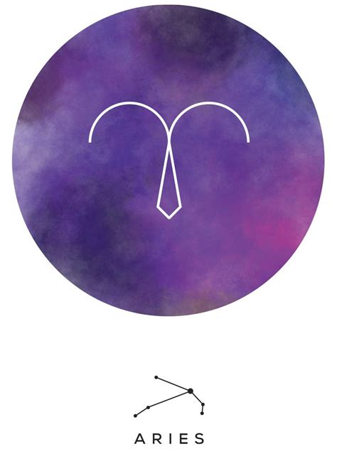 Aries 양자리 별자리 포스터