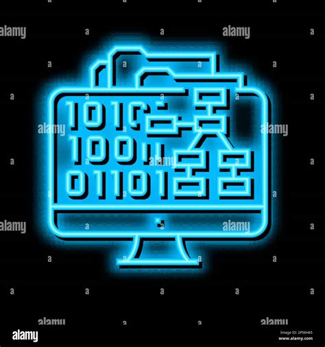 System Software Neon Glow Icon Illustration Stock Vector Image And Art