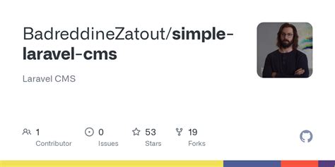 GitHub BadreddineZatout Simple Laravel Cms Laravel CMS