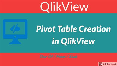 27how To Creat A Pivot Table In Qlikview Youtube