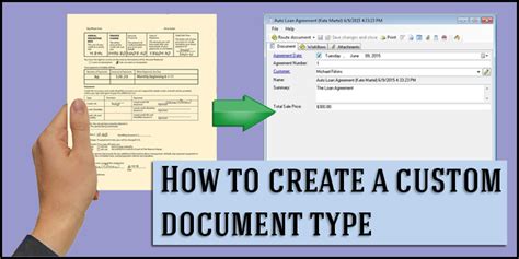 How To Create A Custom Document Type